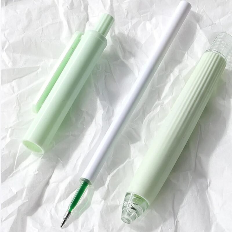 5pcs 0.5 mm Tip Color Gel Pen - Stationery Pouch