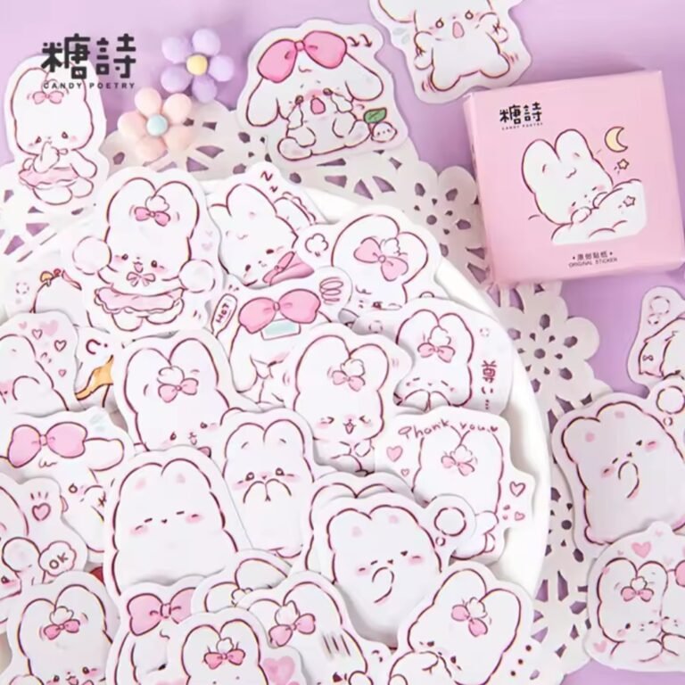 45pcs pack Cute Cartoon Stickers - Stationery Pouch